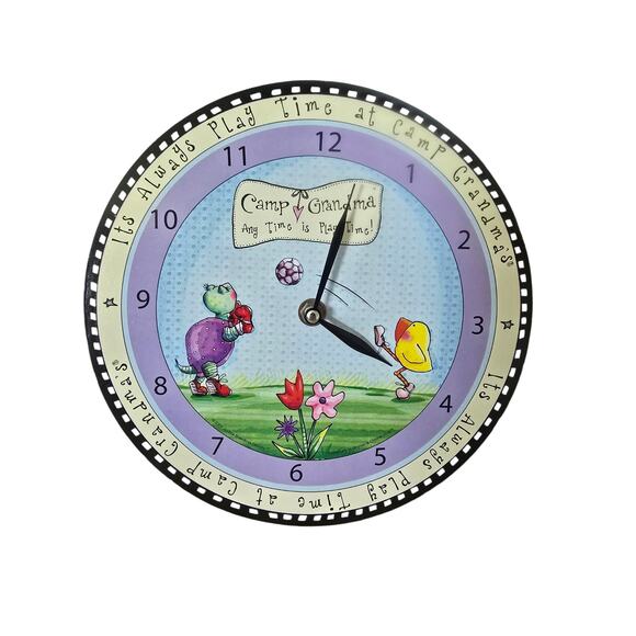 Tiangaun | Wall Decor | Camp Grandmas Battery Operated Clock Turtle ...